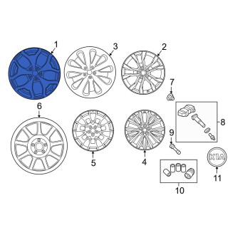 Kia Telluride OEM Wheels | Original Steel & Alloy Wheels — CARiD.com