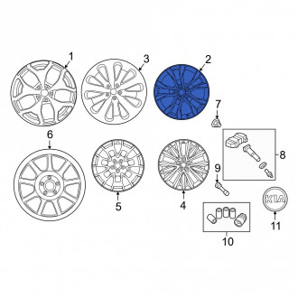 Kia Telluride OEM Wheels | Original Steel & Alloy Wheels — CARiD.com