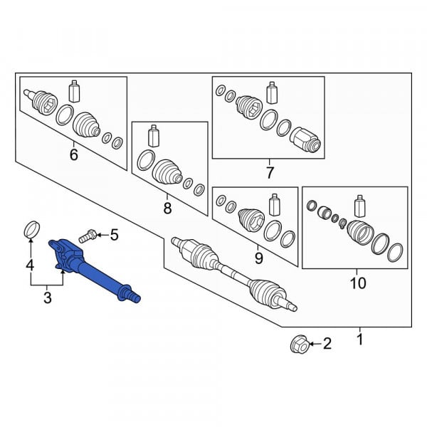 Kia OE 49560C5480SJ - CV Intermediate Shaft