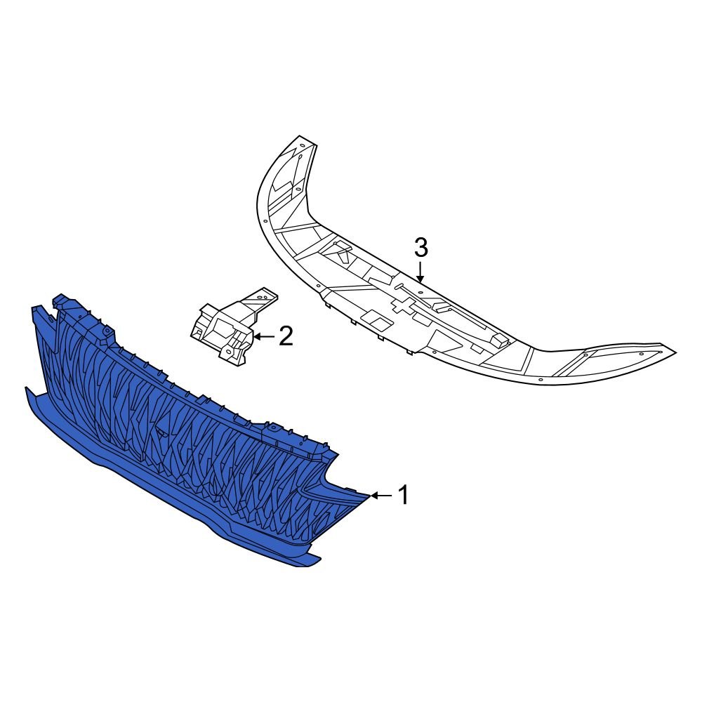 Kia OE 86350R0000 - Front Grille