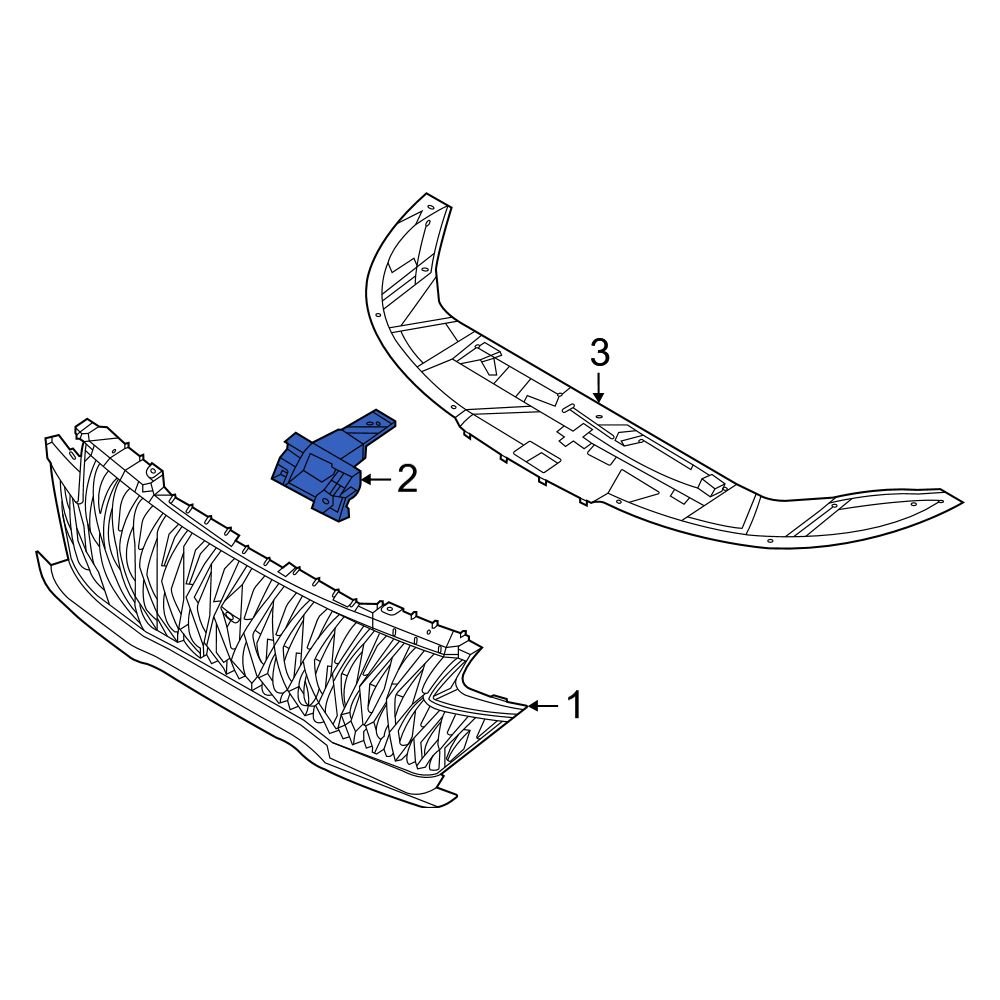 Kia OE 86556R0000 - Right Grille Bracket