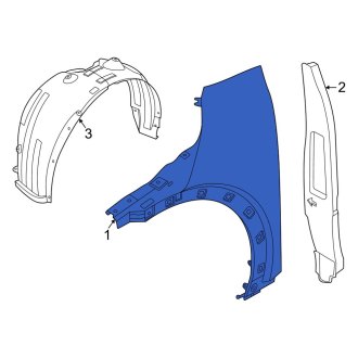 Kia EV6 OEM Fenders - Factory Front & Rear Fenders | CARiD