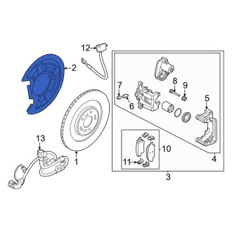 Kia EV6 Brake Dust Shields & Backing Plates — CARiD.com