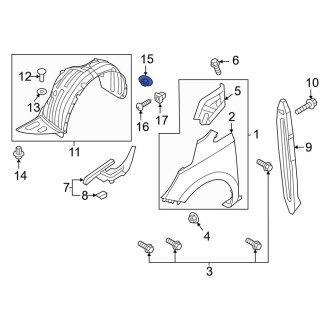 Kia Telluride OEM Fenders | Factory Front & Rear Fenders — CARiD.com