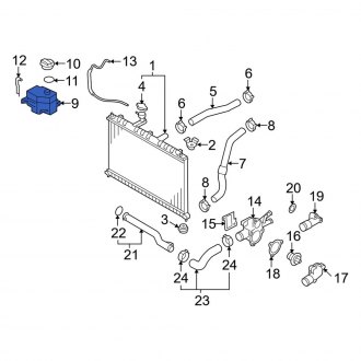 Kia Rio Coolant Overflow Tanks — CARiD.com