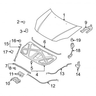 2008 Kia Rio OEM Body Hoods | CARiD