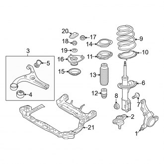 2011 Kia Rio OEM Suspension Parts - Shocks, Struts | CARiD