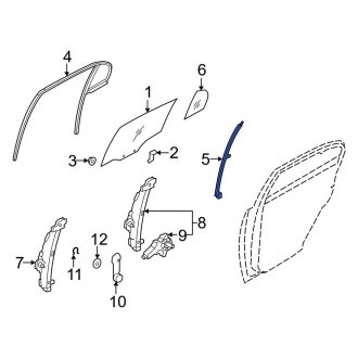 Kia Rio Replacement Car Window Frames — CARID.com