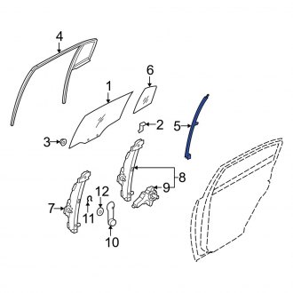 Kia Rio Replacement Car Window Frames — CARID.com