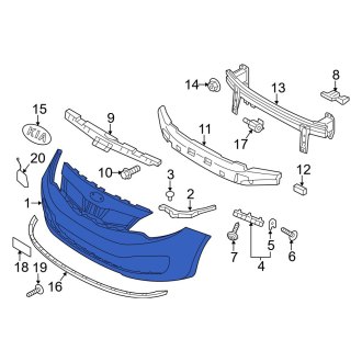 Kia Rio Replacement Front Bumpers & Components — CARiD.com