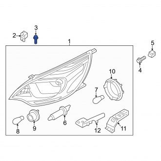 Kia Carnival Grille Brackets & Hardware — CARiD.com
