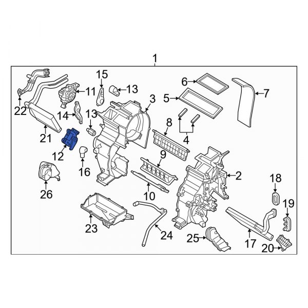 Kia OE 971591W000 - HVAC Blend Door Actuator