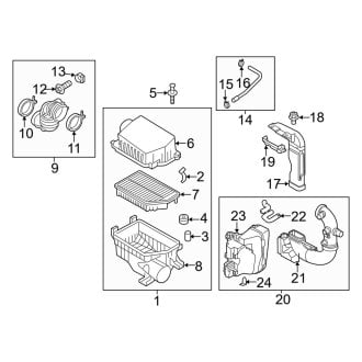 2012 Kia Rio OEM Air Intake Parts | Filters — CARiD.com