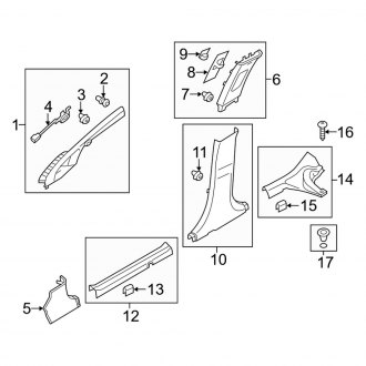 2014 Kia Rio OEM Chassis Frames & Body Parts | CARiD