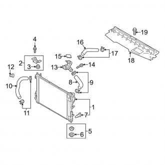 2021 Kia Rio Radiator Hoses & Clamps - Lower, Upper | CARiD