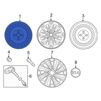 Kia Rio OEM Wheels - Original Steel & Alloy Wheels | CARiD