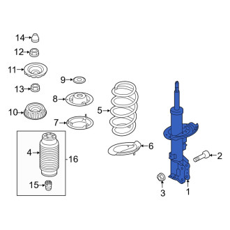 Kia OEM Suspension Parts | Factory Shocks & Struts — CARiD.com