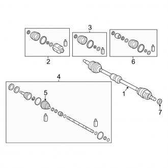 2021 Kia Rio Axle Shafts & Parts - Front, Rear | CARiD