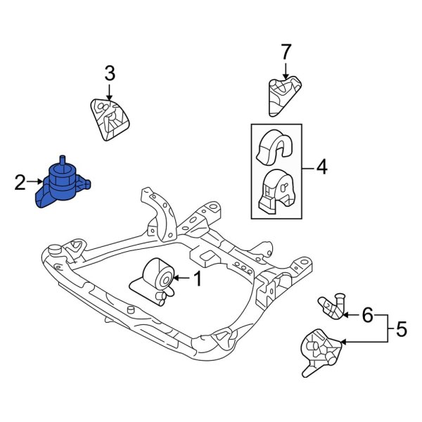 Kia OE 218102G400 - Engine Mount