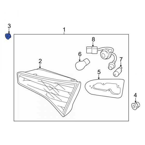 Kia OE 873131C000 - Deck Lid Molding Nut