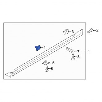 Kia Niro Rocker Panel Hardware | Clips, Brackets — CARiD.com