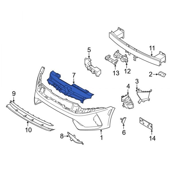 Kia OE 86390L3000 - Front Radiator Support Access Cover