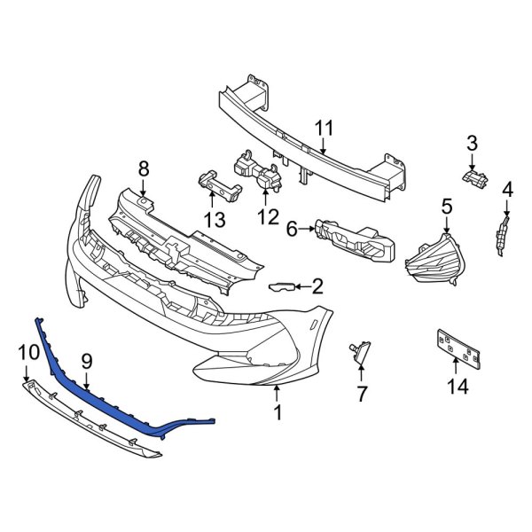 Kia OE 86532L3300 - Front Lower Valance Panel