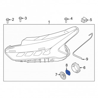 Kia Telluride OEM Headlight Components — CARiD.com