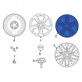 Kia K5 OEM Wheels | Original Steel & Alloy Wheels — CARiD.com