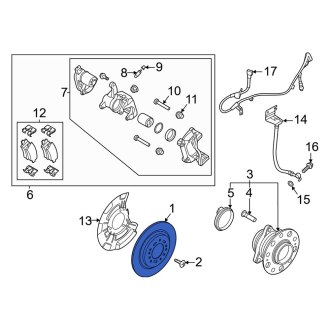 Kia K5 OEM Brake Parts - Pads, Bleeders, Rotors | CARiD