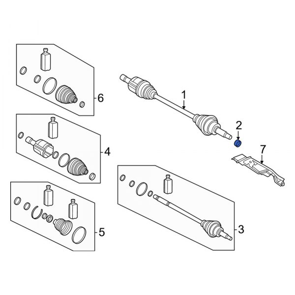 Kia OE 495513X000 - Front CV Joint Nut