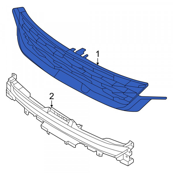 Kia OE 86350Q5310 - Front Upper Grille