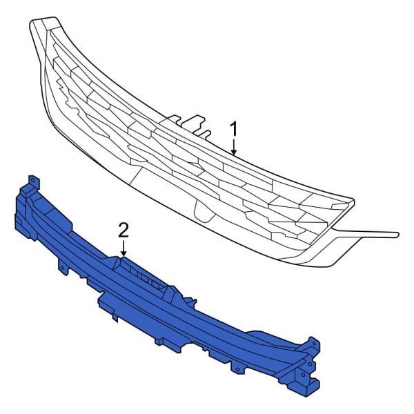 Kia OE 86354Q5300 - Front Lower Grille