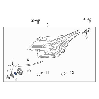 Kia Seltos Headlight Components | Brackets, Adapters — CARiD.com