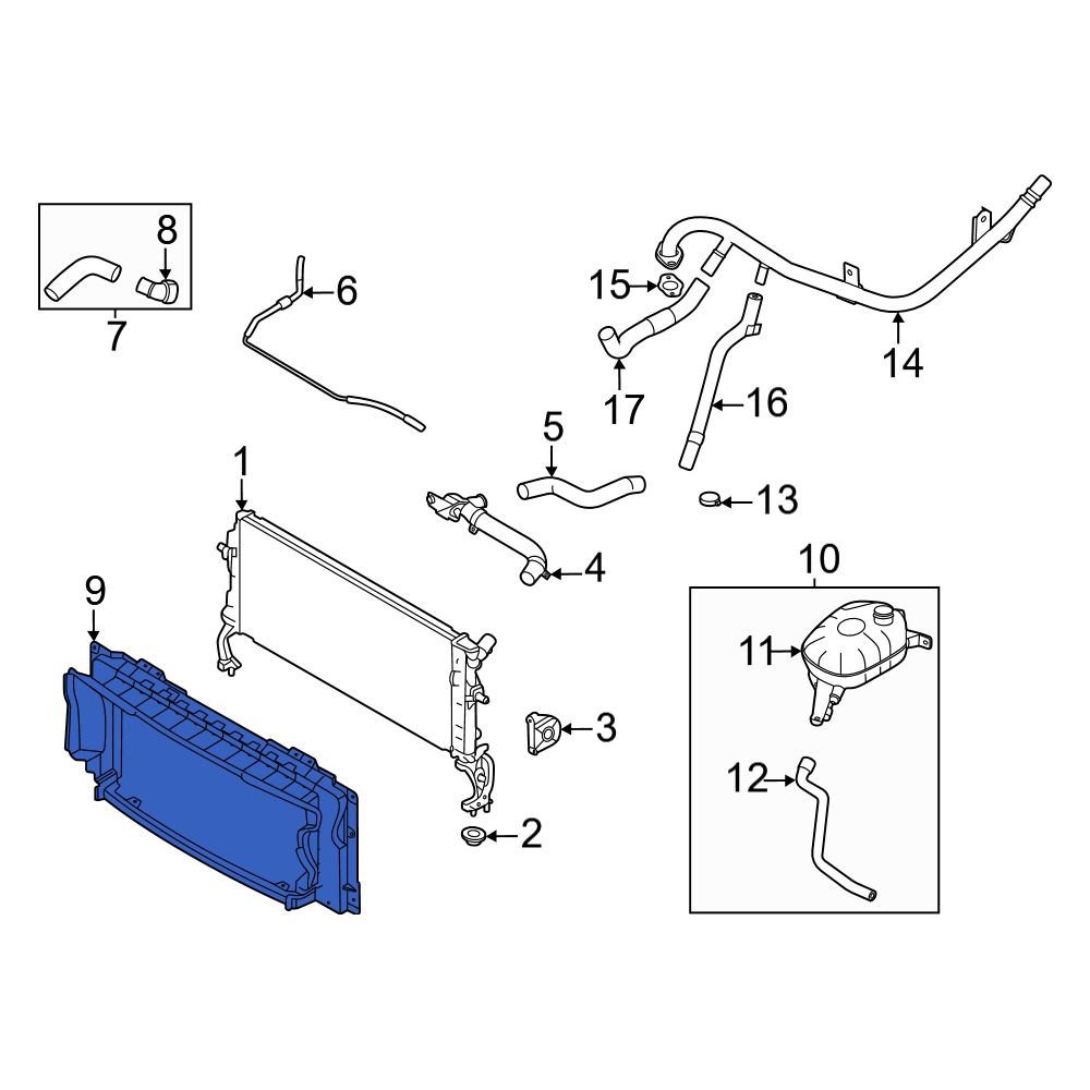 Kia OE 29135Q5000 - Radiator Support Air Duct