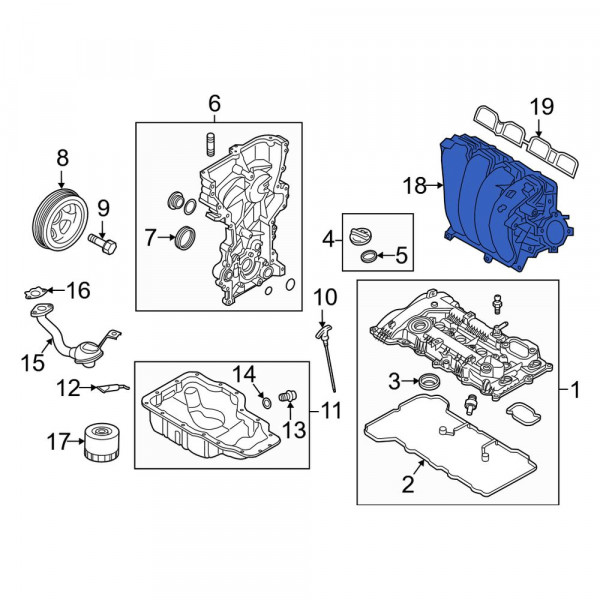 Kia OE 283102EAA7 - Engine Intake Manifold