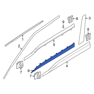 Kia Seltos Door Moldings - Side, Edge, Belt | CARiD