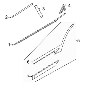 Kia Seltos Door Moldings - Side, Edge, Belt | CARiD