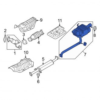 Kia Rondo OEM Exhaust Parts | Systems, Tips, Pipes — CARiD.com