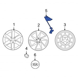 Kia OEM Spare Tire Covers & Carriers | Bumper & Body Mount — CARiD.com