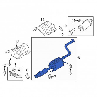 Kia Soul OEM Exhaust Parts | Systems, Tips, Pipes — CARiD.com