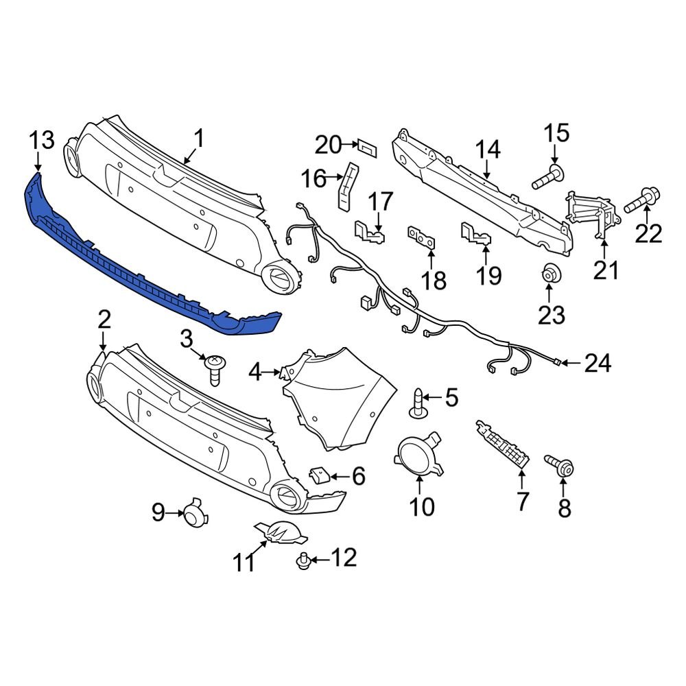 Kia OE 86612B2100 - Rear Valance Panel