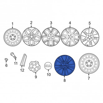 Kia Hub Caps, Wheel Covers & Wheel Skins | CARiD
