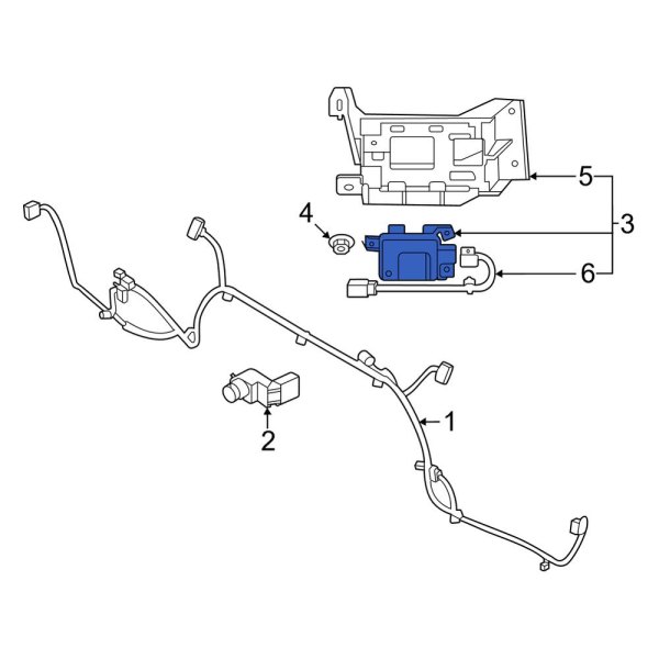 Kia OE 99150K0500 - Rear Right Blind Spot Detection System Warning Sensor