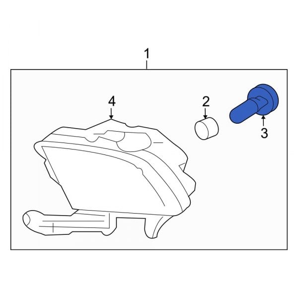 Kia OE 1864727009 - Front Fog Light Bulb