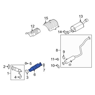Kia Forte OEM Exhaust Parts | Systems, Tips, Pipes — CARiD.com