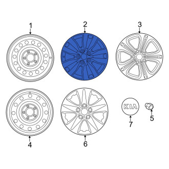 Kia OEM Wheels | Original Steel & Alloy Wheels — CARiD.com