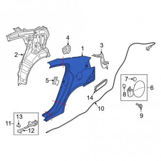 Kia Forte OEM Quarter Panels & Parts | Rear & Front — CARiD.com
