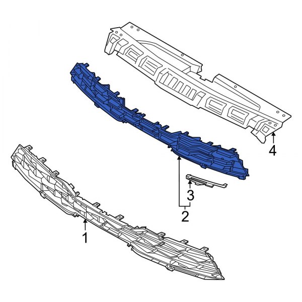Kia OE 86350M7500 - Front Grille