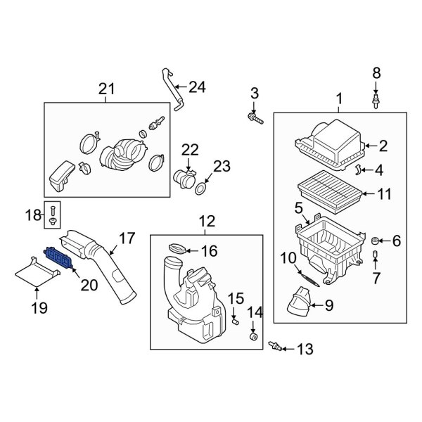 Kia OE 28213G3000 - Engine Air Intake Hose Debris Screen